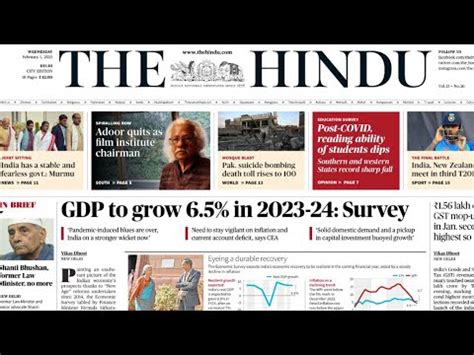 Th Jan The Hindu Newspaper Headlines As Per UPSC Syllabus I The Hindu News Analysis YouTube