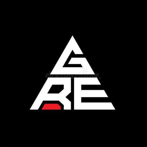 Gre Triangle Letter Logo Design With Triangle Shape Gre Triangle Logo Design Monogram Stock