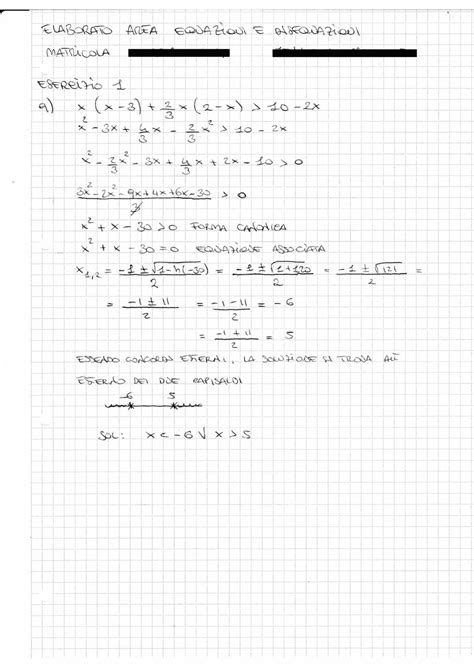 Elaborato Analisi Matematica 1 Docsity