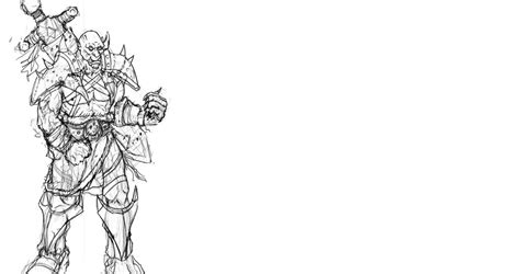Orc Sketch By Thor6136 On Deviantart