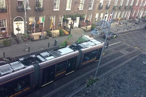Major Traffic Delays In Dublin As Truck Crashes Into Luas Tram Irish