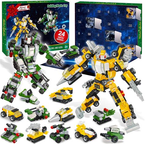 Amazon AMENON Christmas Advent Calendar 2022 With Vehicles Stem