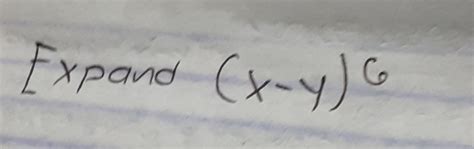 Solved Expand X Y Algebra