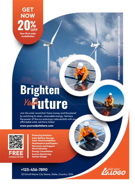 Solar Panel Flyer Template Postermywall