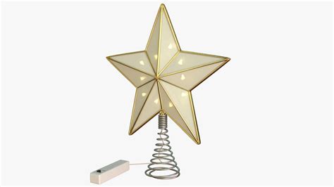 Christmas Star Tree Topper D Model TurboSquid