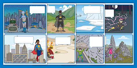 Superhero Speech Bubbles Activity Sheets Twinkl