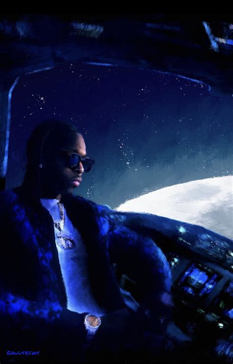 Pop Smoke ‘shoot For The Stars Aim For The Moon Poster Black Couple
