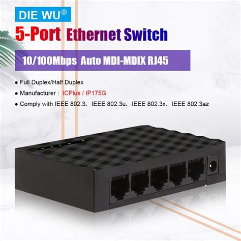 Txe029 5 Port 10100m Ethernet Network Switch Ethe Grandado
