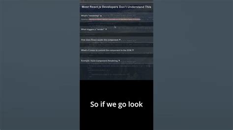 What Is Rendering In Reactjs Really Reactjs Softwareengineering Coding Youtube