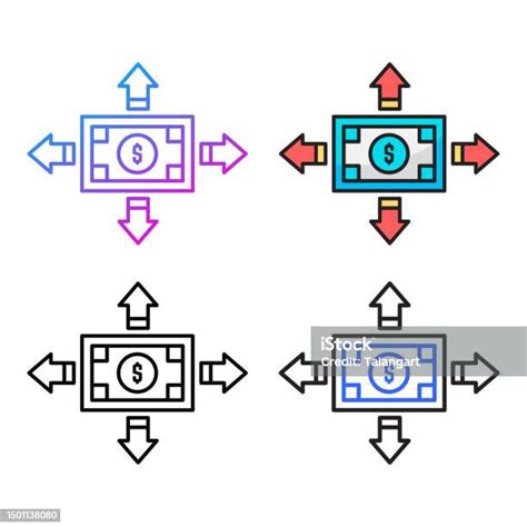4가지 변형 색상의 머니 아이콘 디자인 0명에 대한 스톡 벡터 아트 및 기타 이미지 0명 가능성 경제 Istock