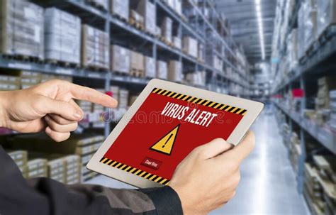 virus warning alert on computer screen detected modish cyber threat