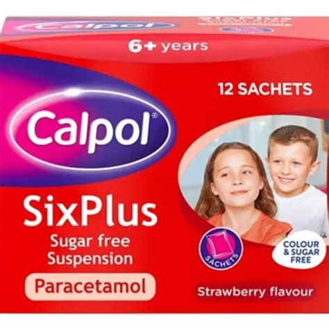 Calpol Six Plus Sugar Free Sachets 12s Northern Confectioners