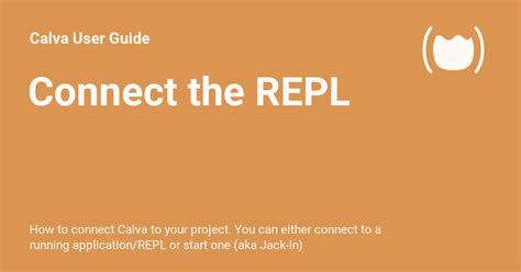 Connect The REPL Calva User Guide
