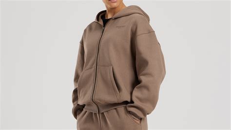 Comfort Oversized Zip Up Hoodie Silver Grey Marl Womens Best Us