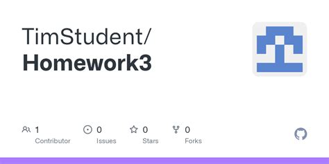 Github Timstudent Homework