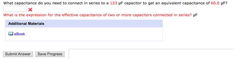 Solved What Capacitance Do You Need To Connect In Series To Chegg Com