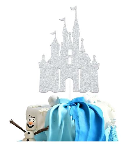 캐슬 케이크 토퍼 성 테마 생일 파티 장식 생일 공주 파티 용품 공주 베이비 샤워 용품 축하 생일 파티 티몬