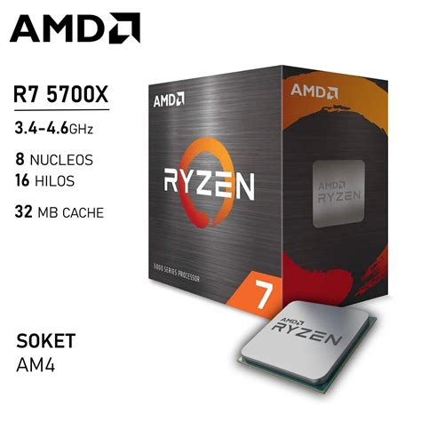 Procesador Amd Ryzen 7 5700x 34ghz 8 Núcleos 16 Hilos Am4 Quito Ecuador