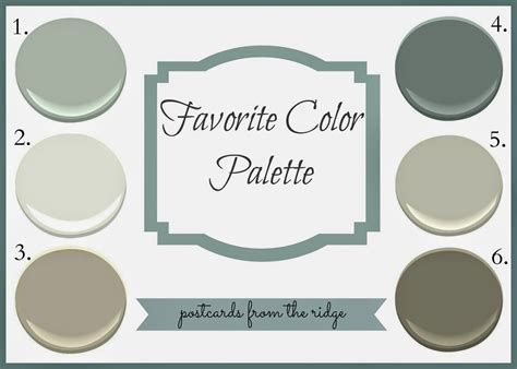 Benjamin Moore Revere Pewter Color Palette