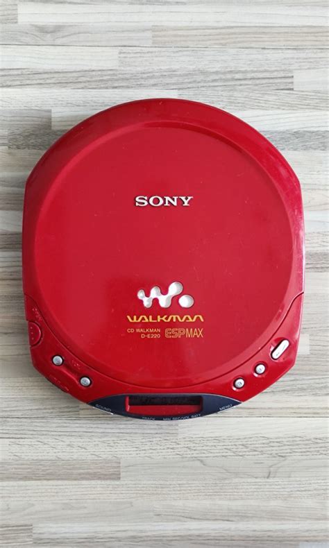 Sony Cd Walkman Red Edition D E220 Espmax Music Audio Player Discman