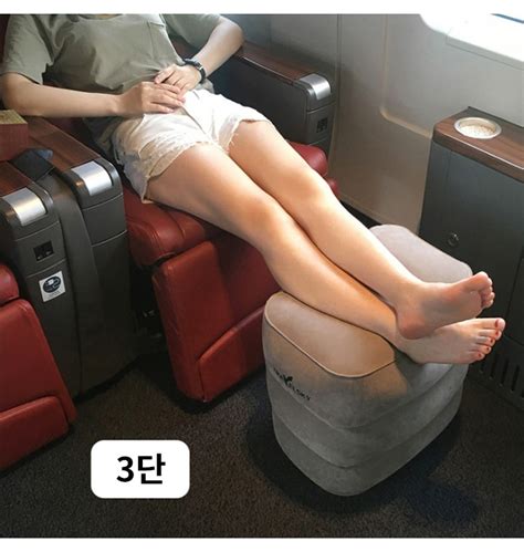 2단 3단 기내용 차량용 에어쿠션 발받침대 커버포함 티몬