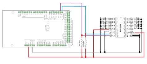 Mcp23017 E Sp Accensione Semplice Di Led Software Arduino Forum