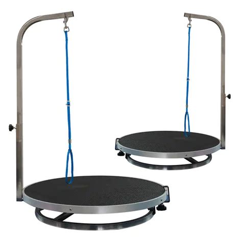 Hayeapet Non Slip Rubber Round Rotating Tabletop Dogs And Cats Grooming