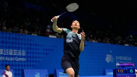 杭州亞運／周天成扛羽球男團首棒！大勝世界第2石宇奇 1比0領先中國│tvbs新聞網