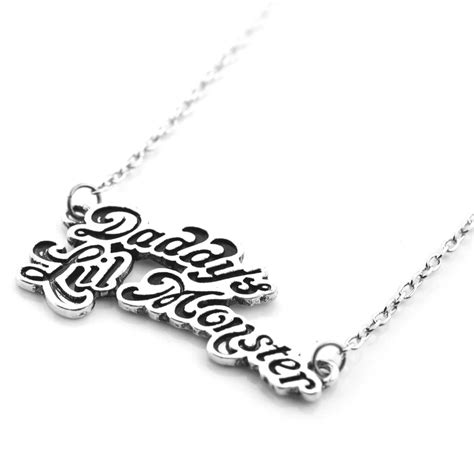 Cool Suicide Squad Necklace Harley Quinn Joker Daddys Lil Monster
