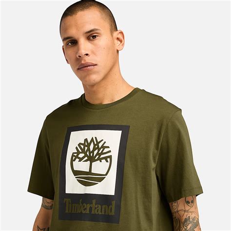Uniseks Stack Logo T Shirt In Groen