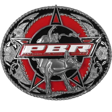 Accessories New Pbr Professional Bull Riding Rodeo Oval Belt Buckle