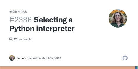 Selecting A Python Interpreter Issue 2386 Astral Sh Uv GitHub
