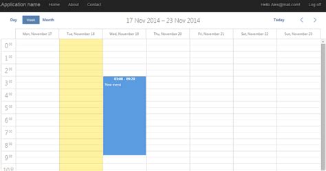 dhtmlx scheduler asp calendar control example loading