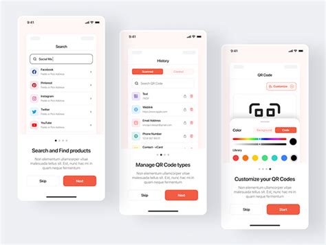 QReader App UI Kit On Behance