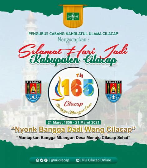 Hari Jadi Ke 165 Tahun Kabupaten Cilacap 21 Maret 2021