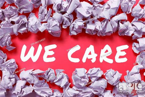 Conceptual Caption We Care Business Approach Support You Give Help