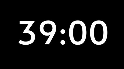 39 Minute Timer No Sound Youtube