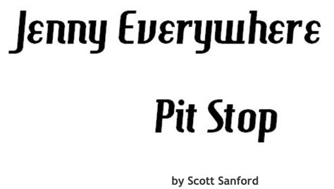 Pit Stop Novel Jenny Everywhere Wiki