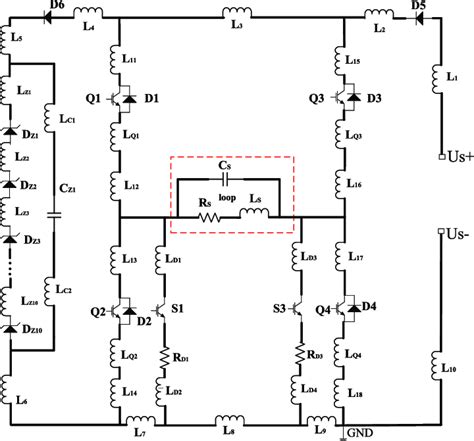 Current Inverter Circuit Based On The Stray Inductance Model Download Scientific Diagram