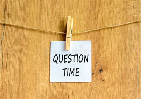 Question Time Symbol Concept Words Question Time On Beautiful White
