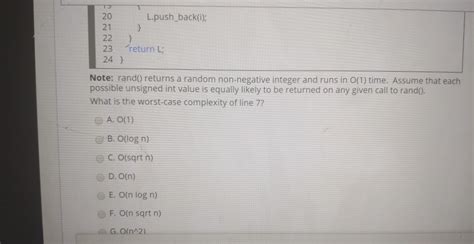 Solved Question 9 5 Point It Is An Iterator For Some Kind Of