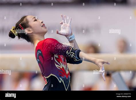 Cottbus Germany 25th Feb 2024 Gymnastics World Cup Women Floor