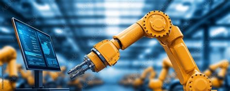 Connected Devices Managing Production In A Smart Factory Digital Dashboards Displaying