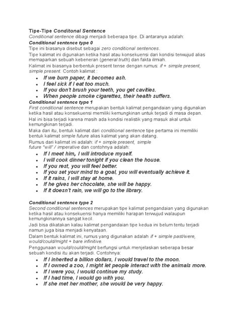 Coditional Sentence 012 Pdf