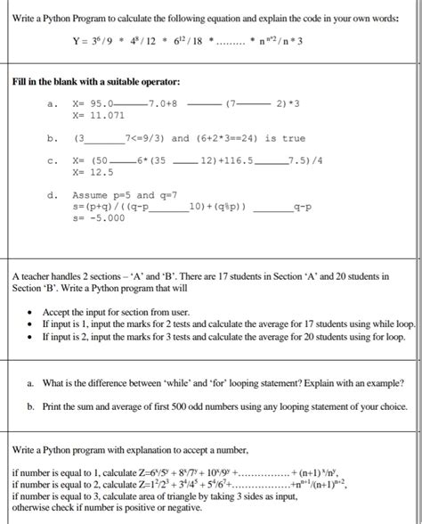 Solved Find The Solutions By Python Programs And While Loop Chegg