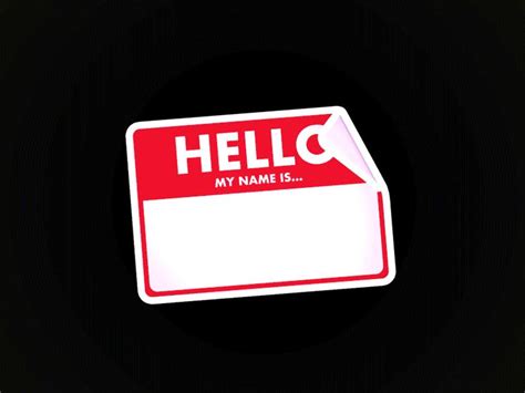 Name Tag Name Tags Name Tag Design Names