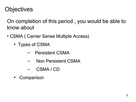 Csma Ppt Computer Networking Computing