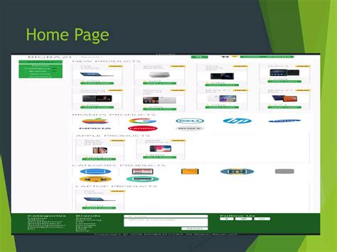 Web Based Online Shopping System Presentation Slide PPT