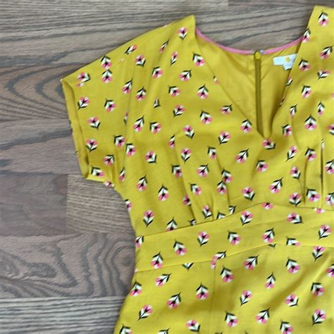 Boden Short Sleeve Midi Dress Gem