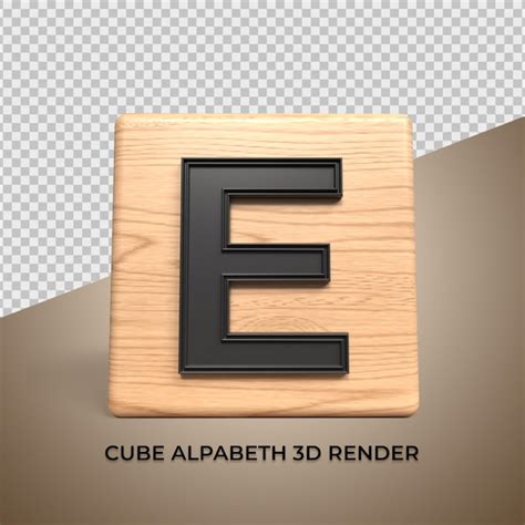 Alfabeto 3d E Cubo De Madera Para Negocios Archivo PSD Premium